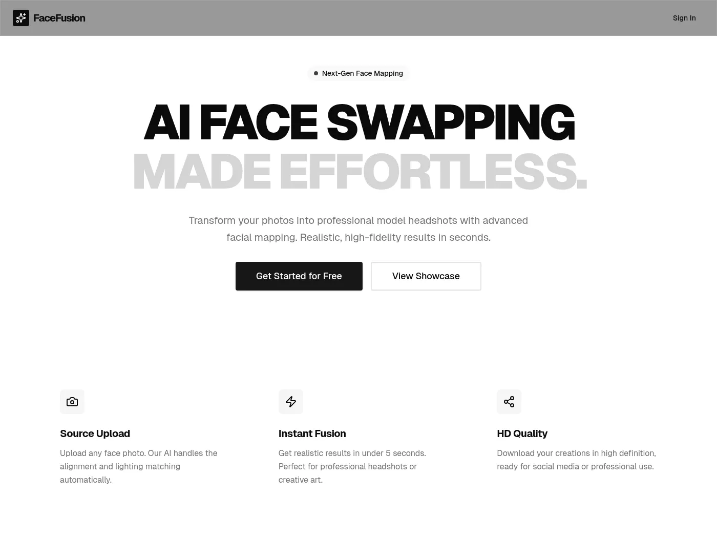 FaceFusion AI Generator