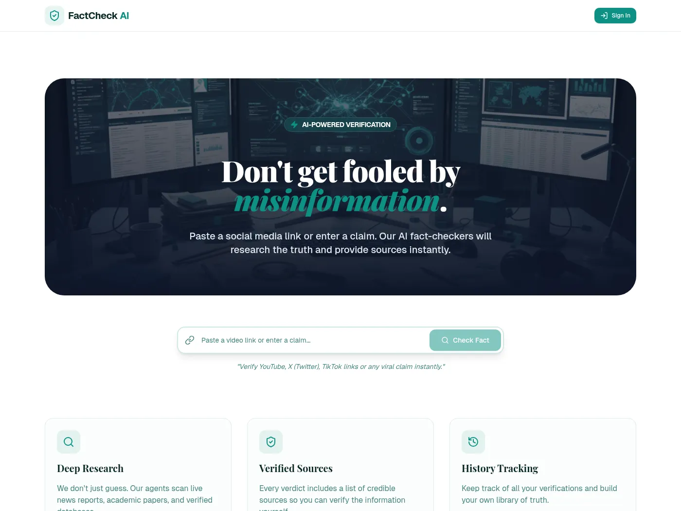 Fact Checker AI