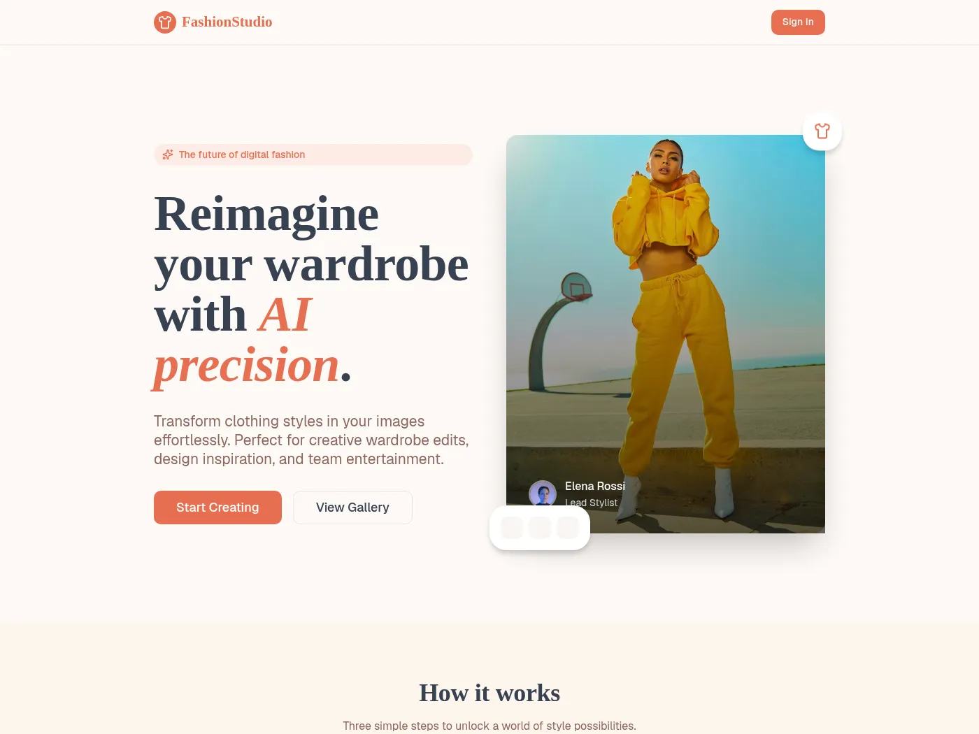 AI Fashion Image Studio