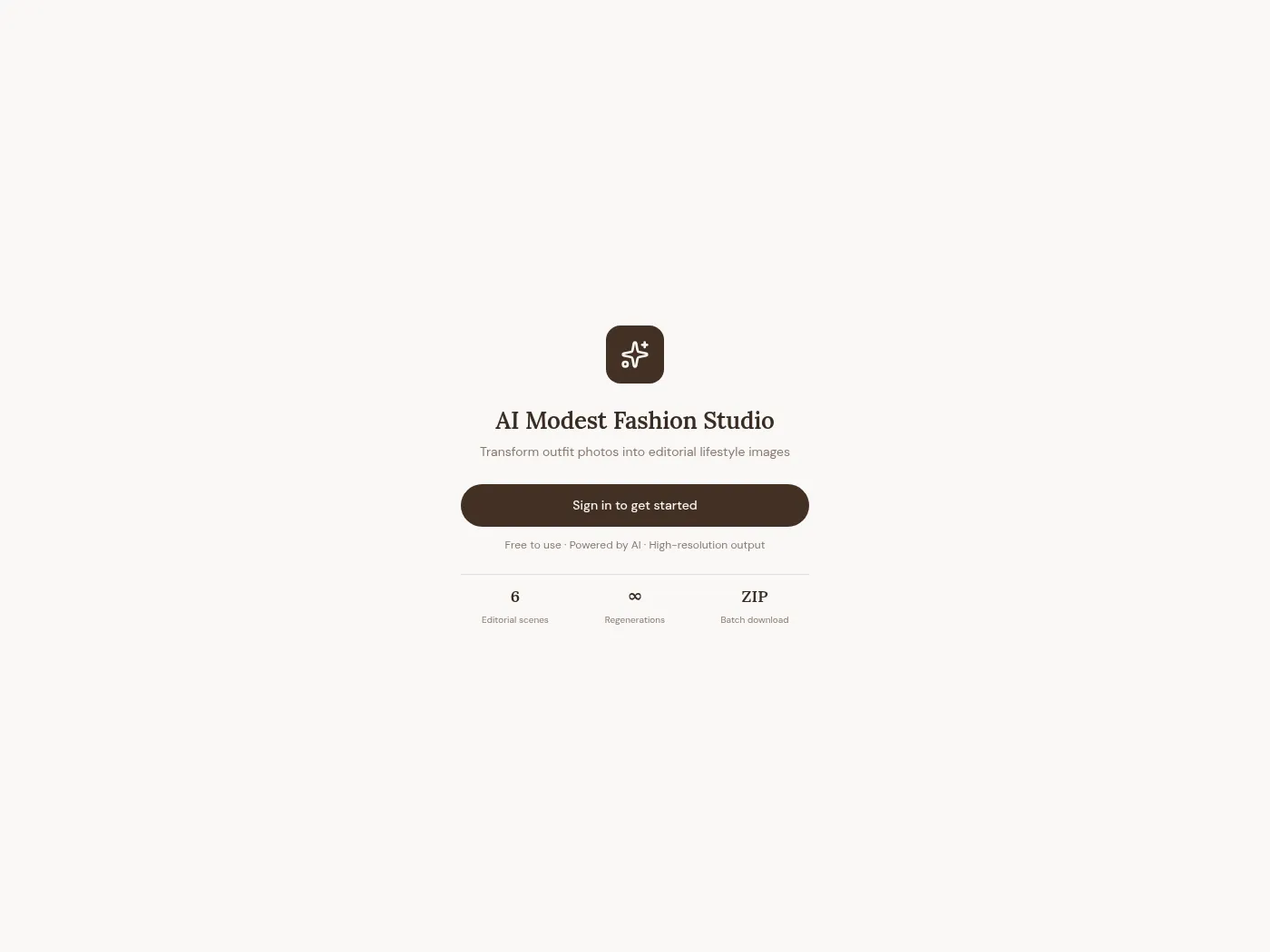 AI Modest Fashion Studio