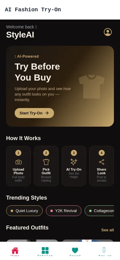 AI Fashion Try-On App