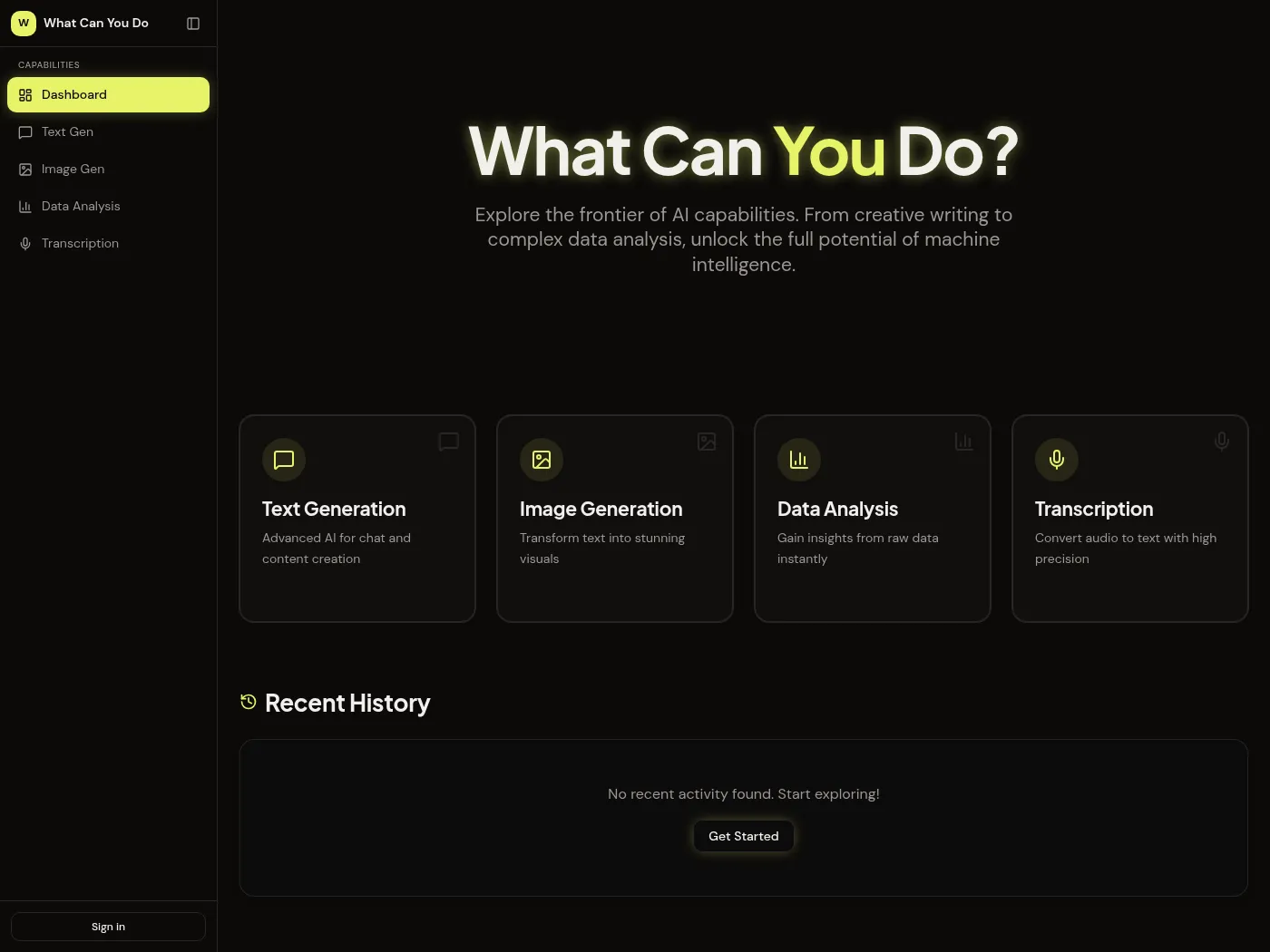 What Can You Do App