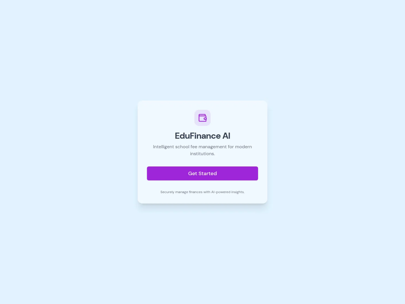 AI School Fee Manager