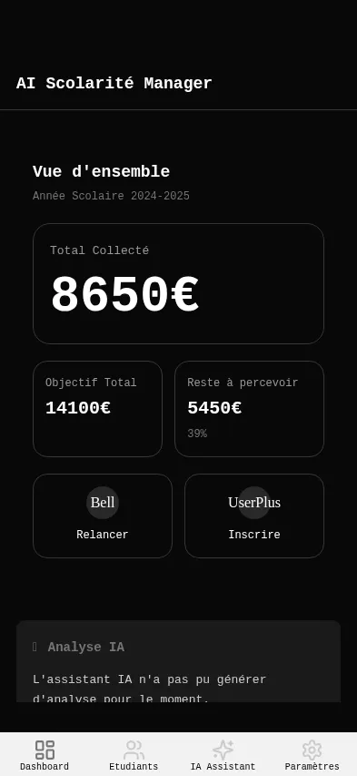 AI Scolarité Manager