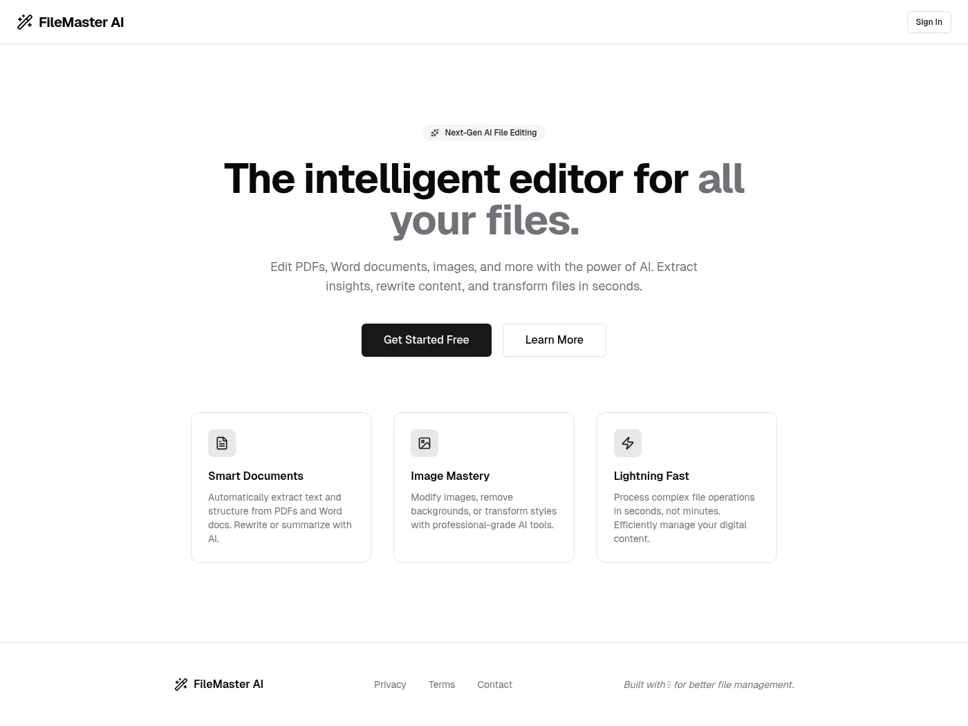 FileMaster AI Editor
