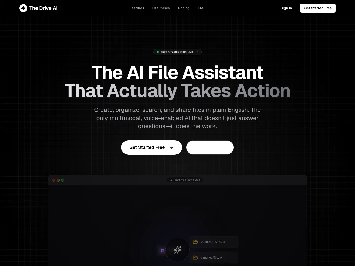 Drive AI Landing Page