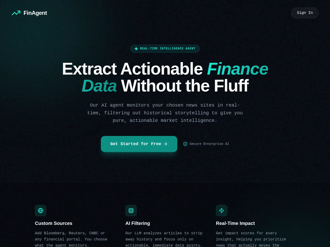 RealTime Finance Agent