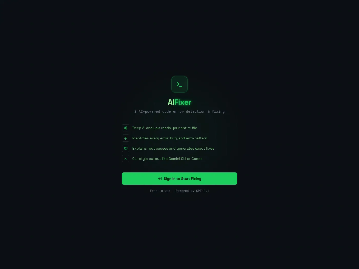 AI Code Fixer CLI