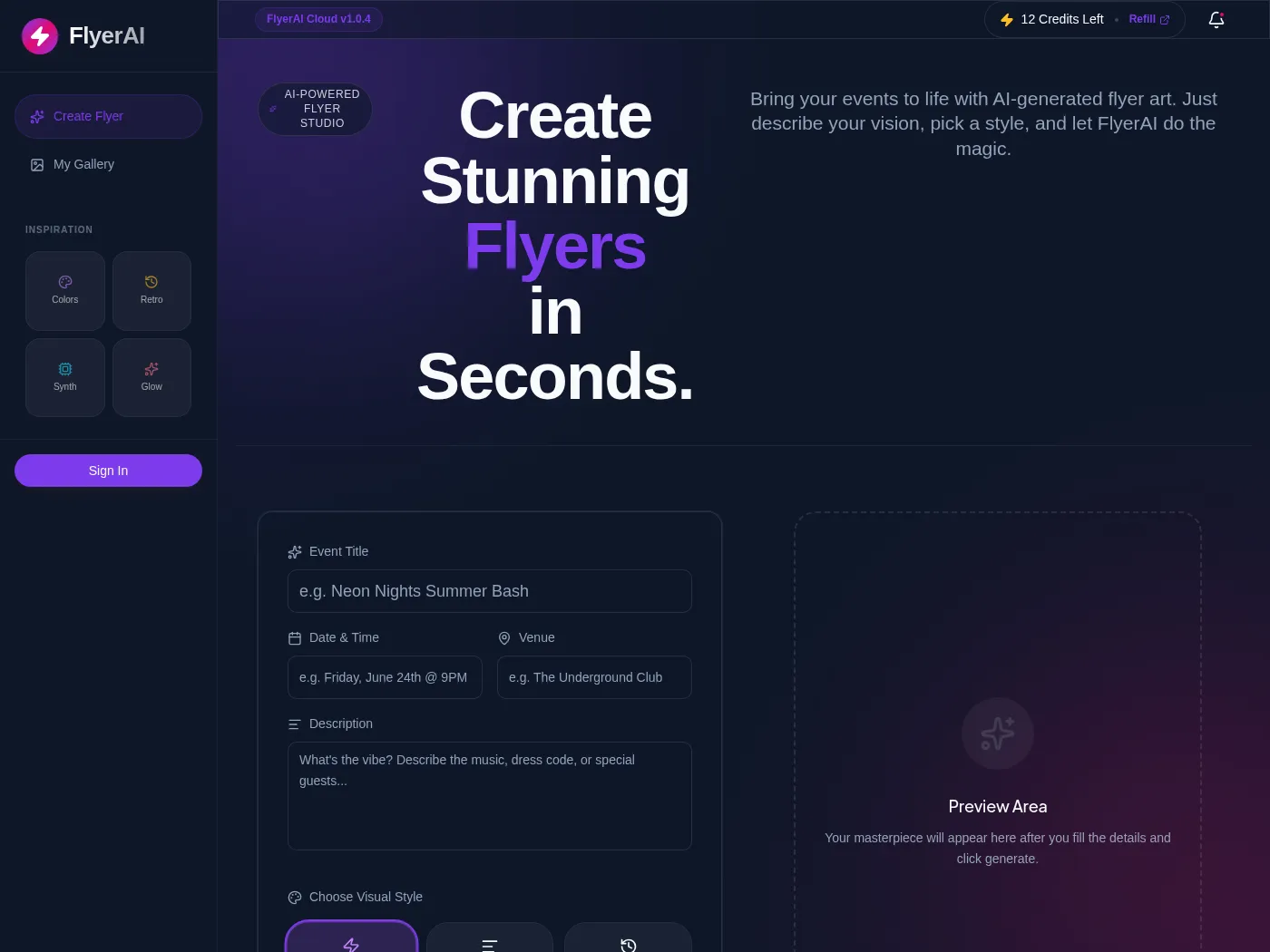 AI Flyer Generator