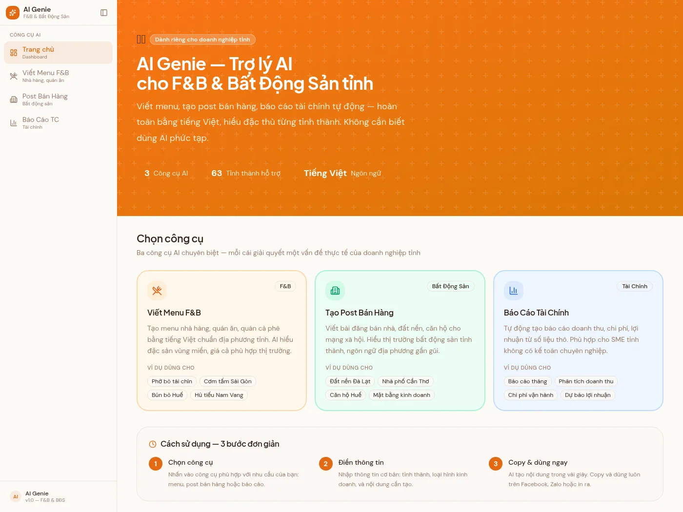 F&B Realty AI Genie