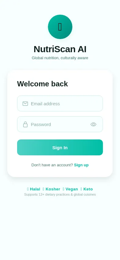 Global AI Food Tracker
