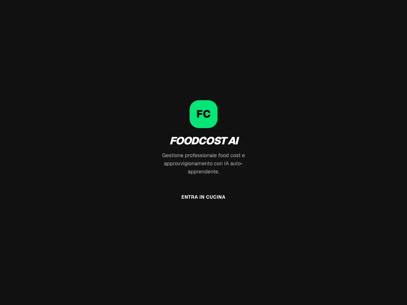 AI FoodCost Manager