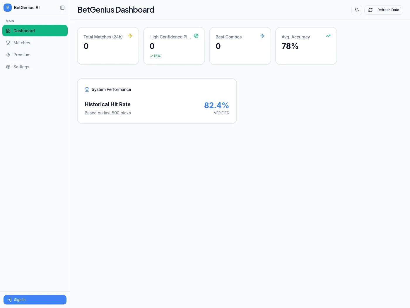 BetGenius AI Football Hub