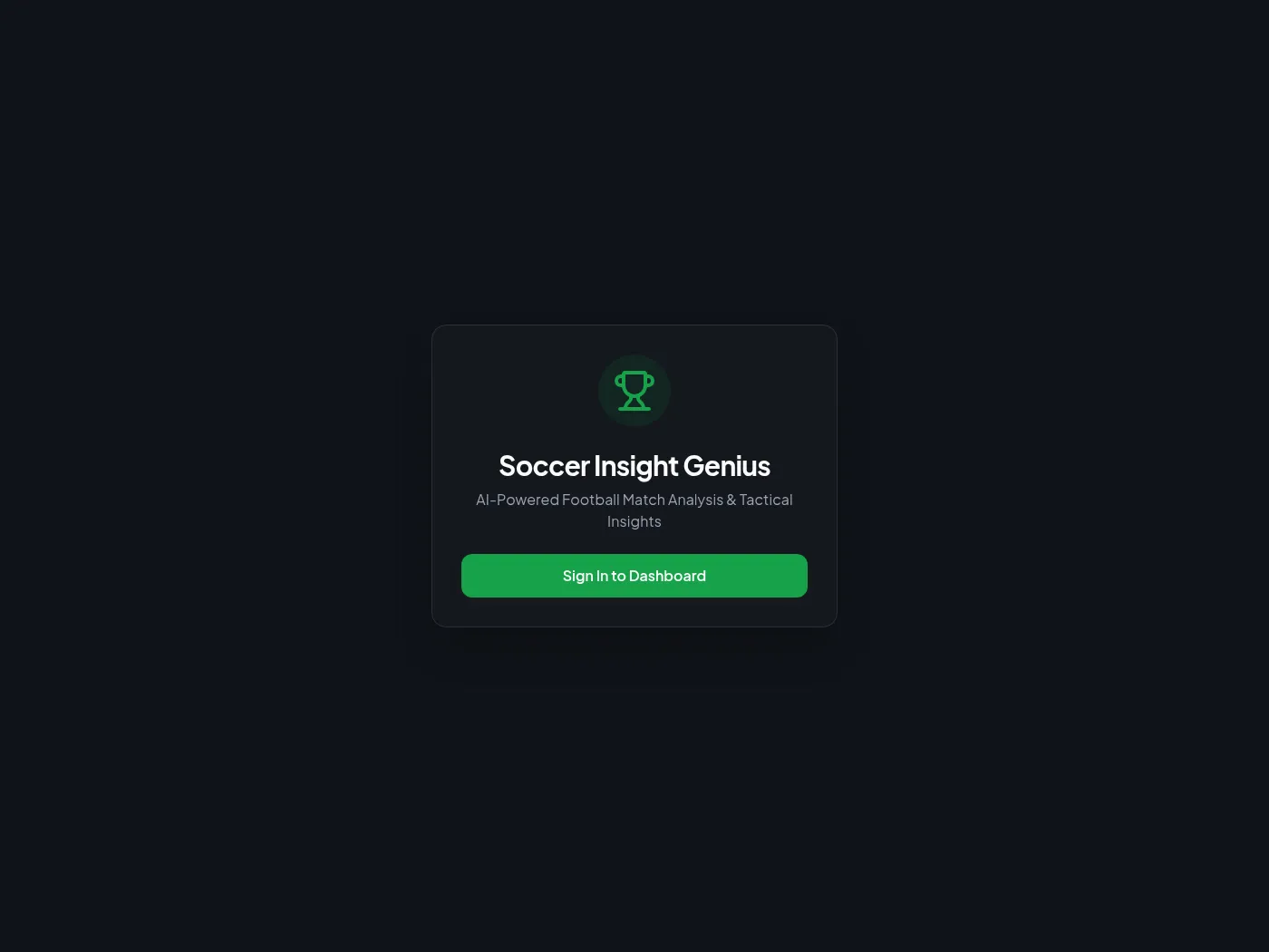 Soccer Insight Genius