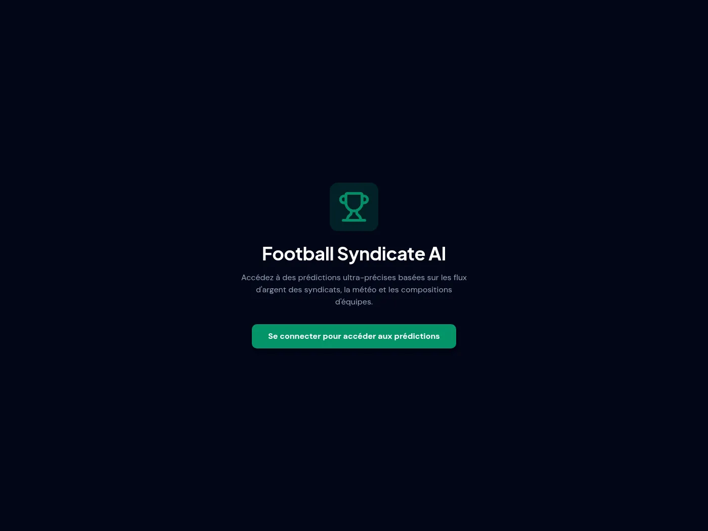 AI Football Predictor