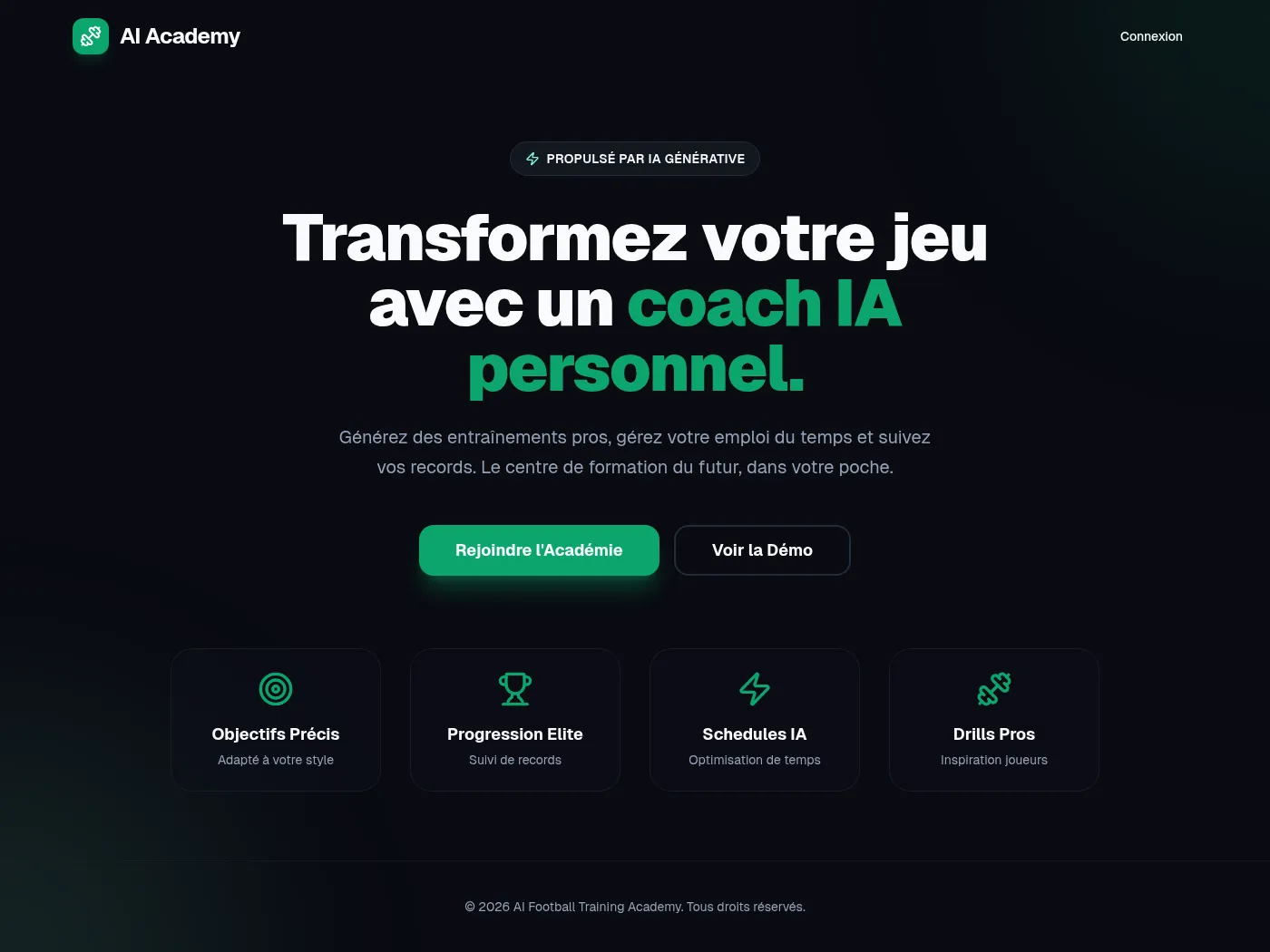 AI Football Training Hub