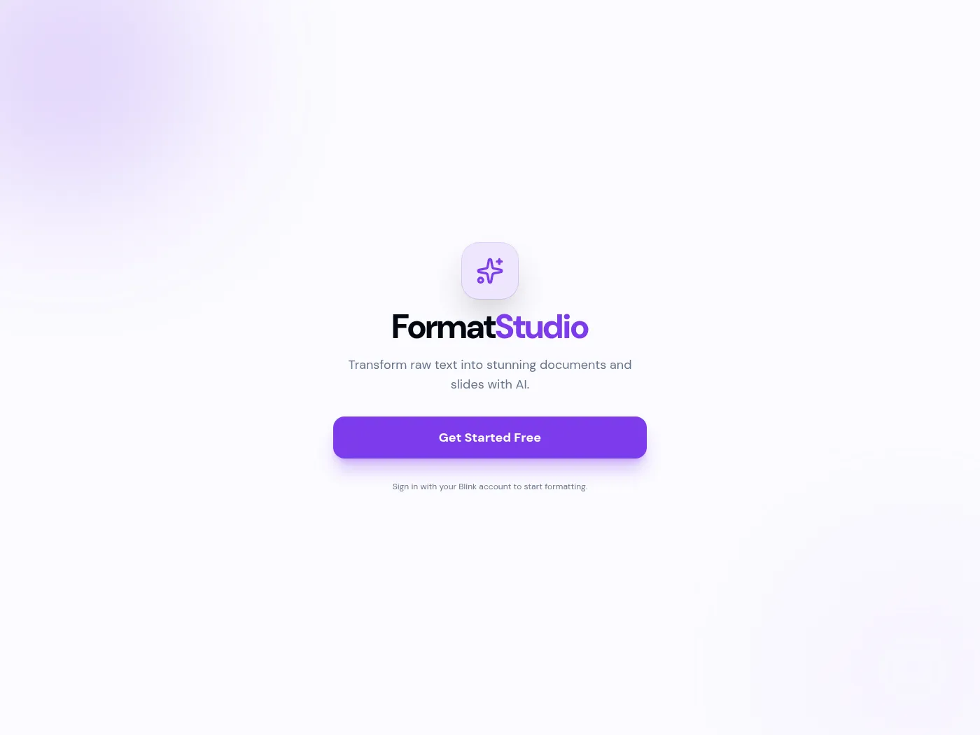 AI Formatting Studio