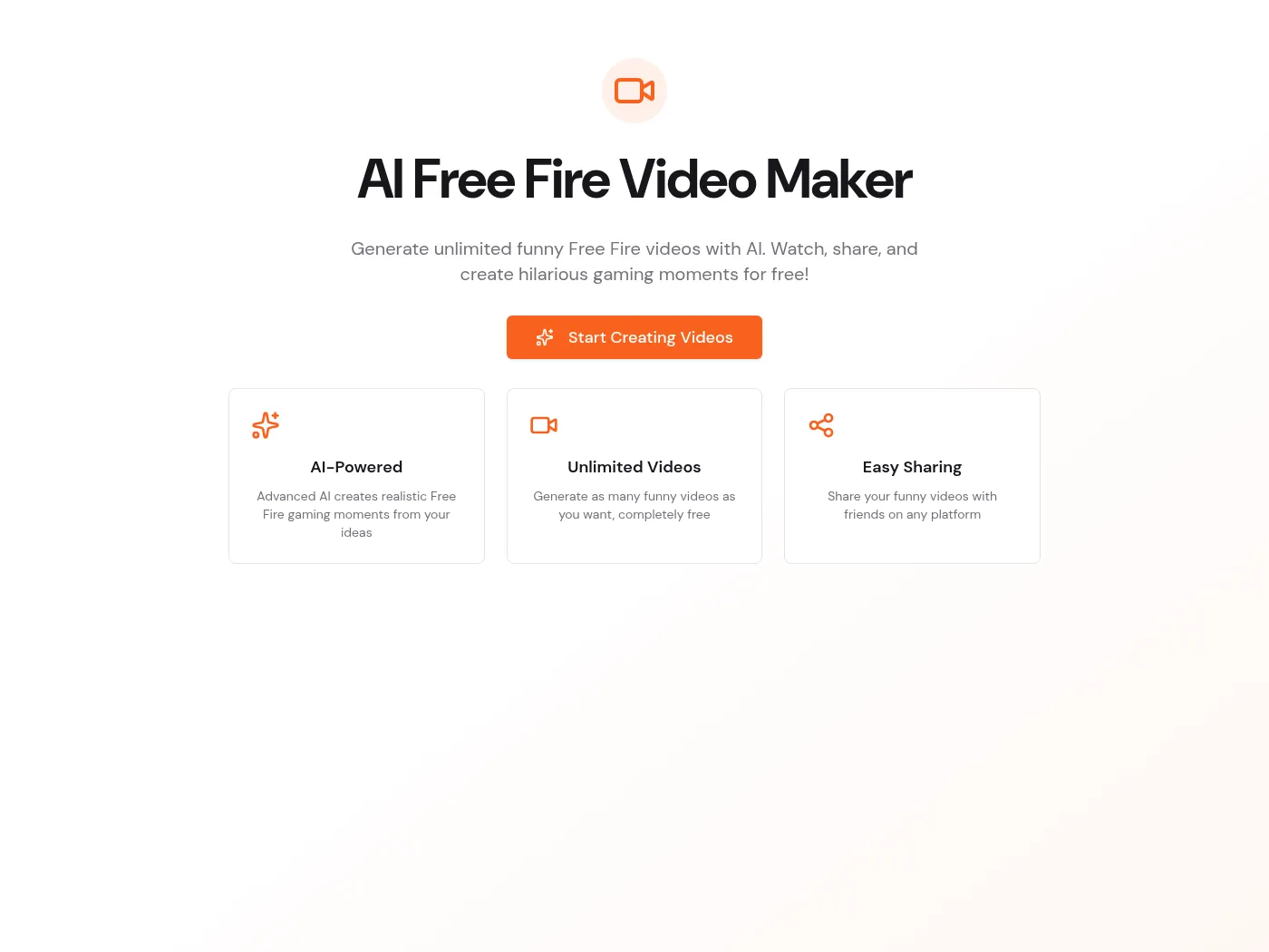 AI Free Fire Video Maker