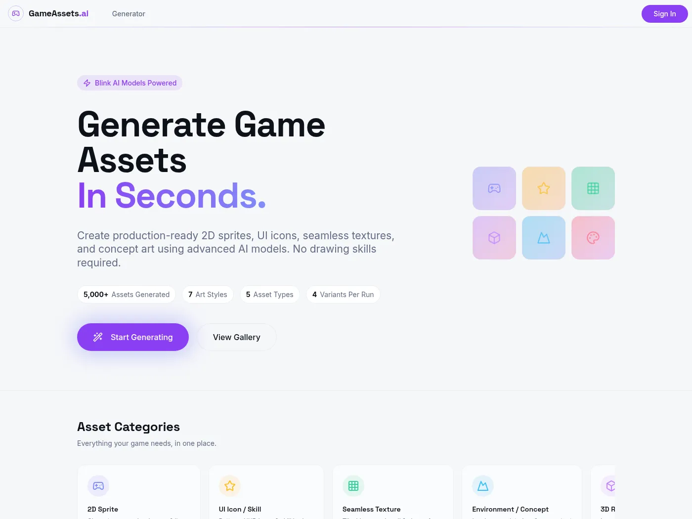 AI Game Asset Generator
