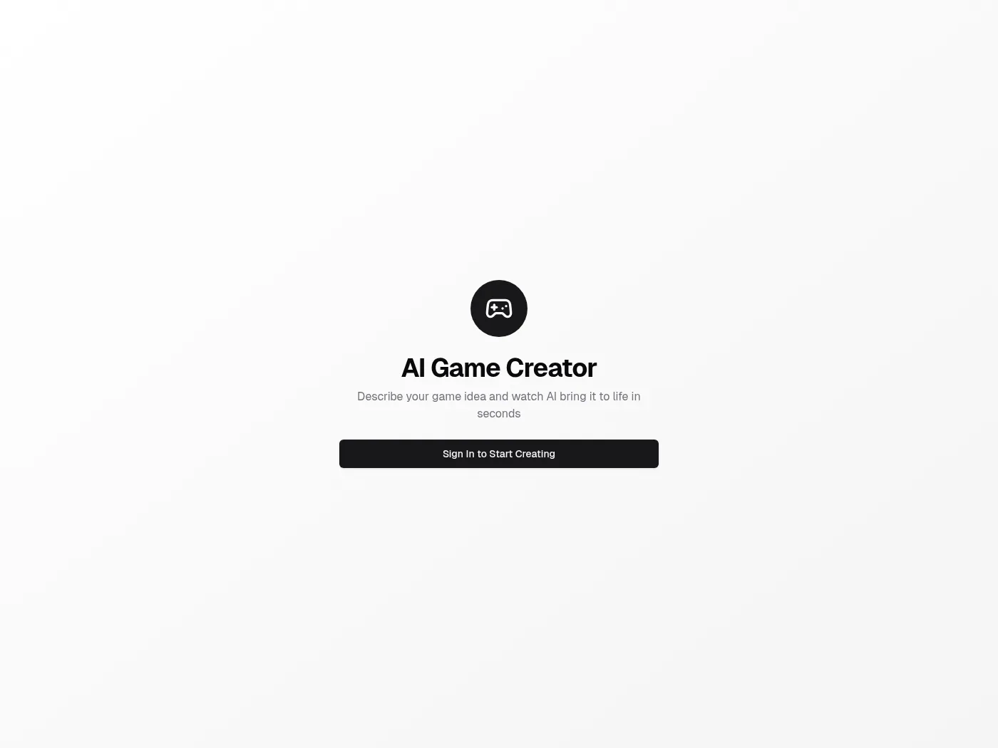 AI Game Creator