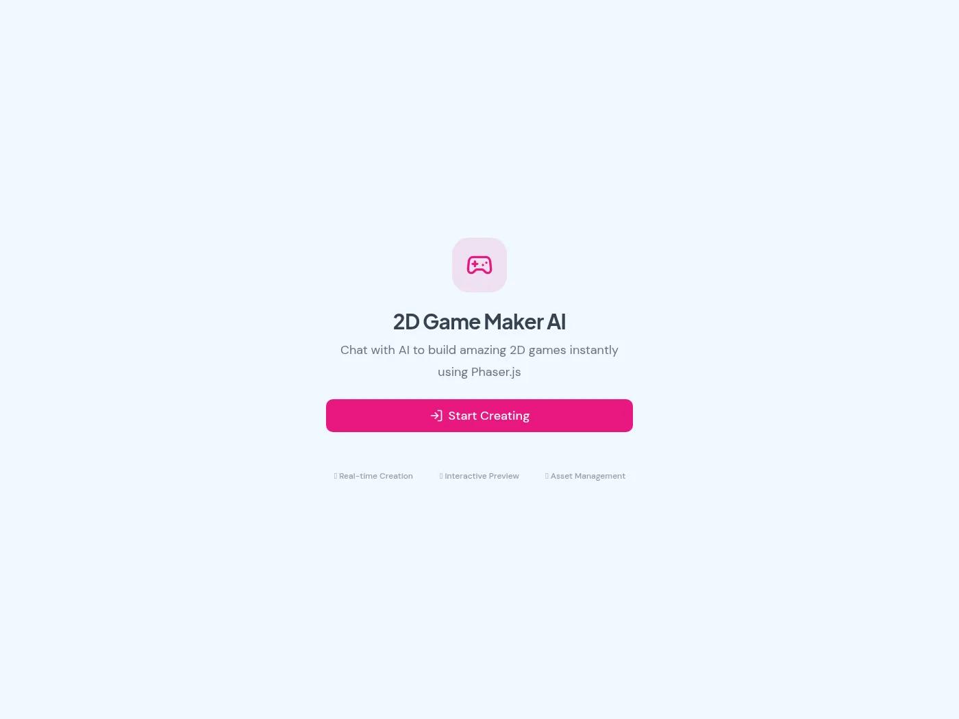 2D Game Maker AI