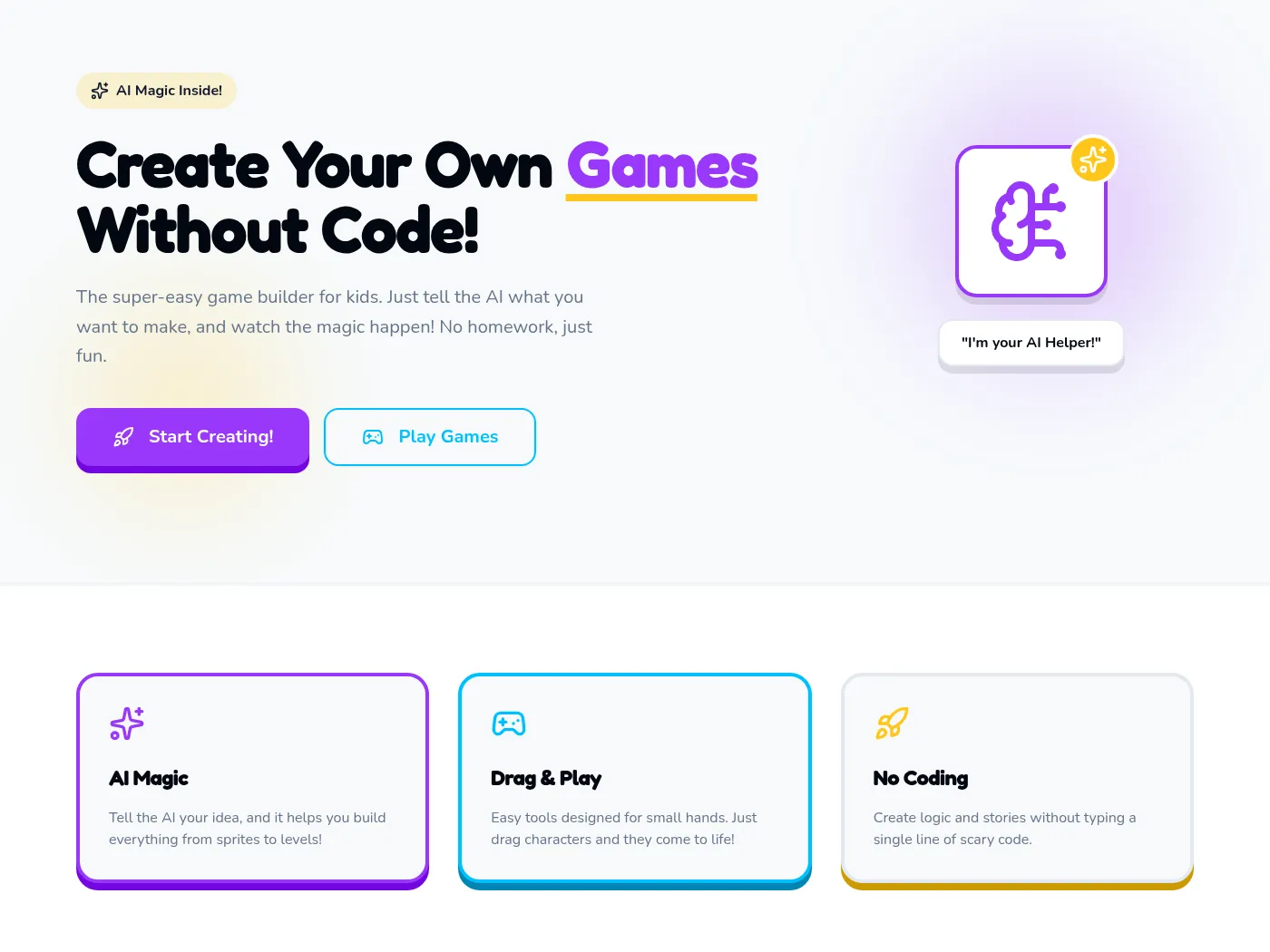 GameBuilder AI Kids