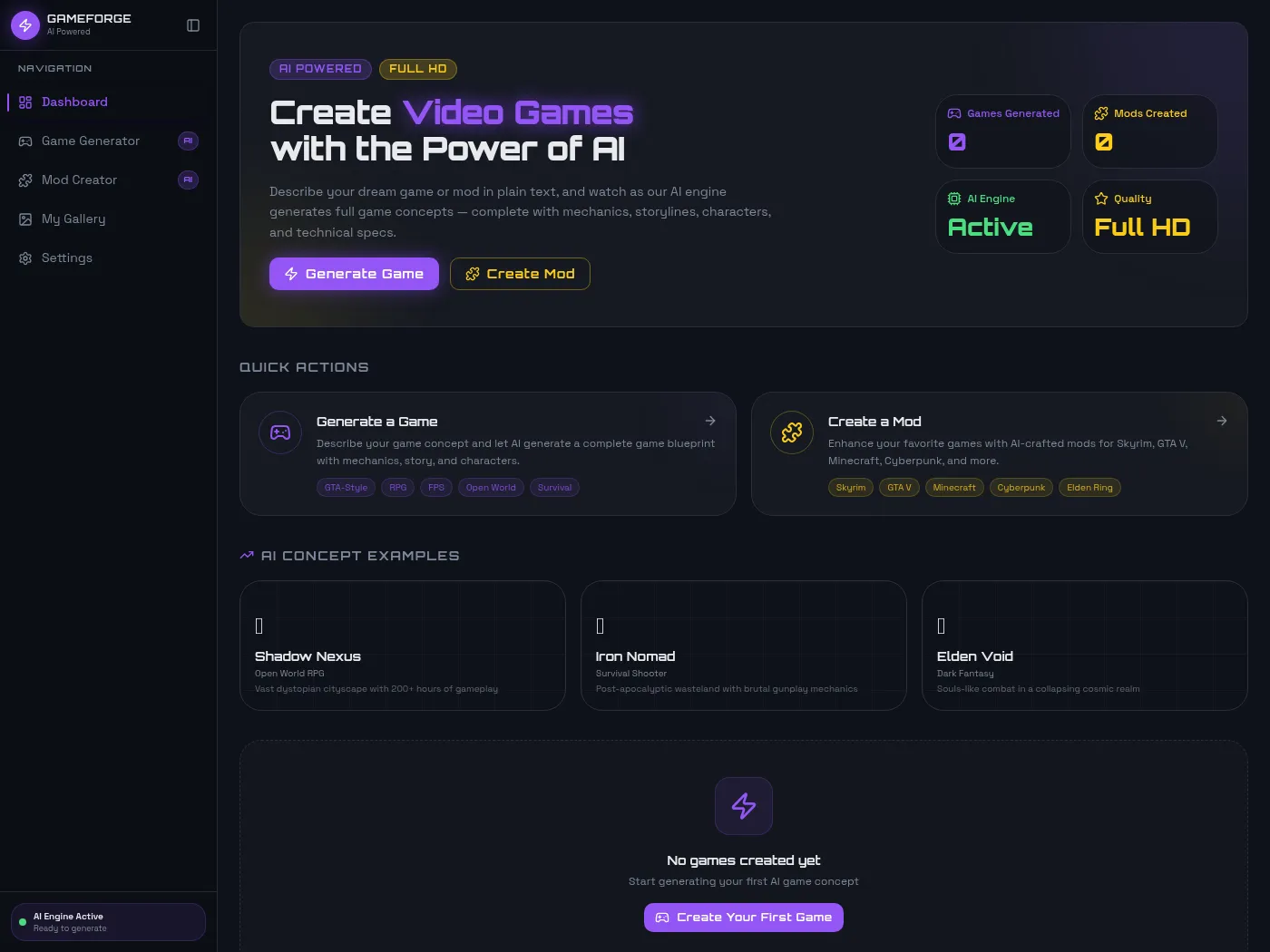 AI GameForge