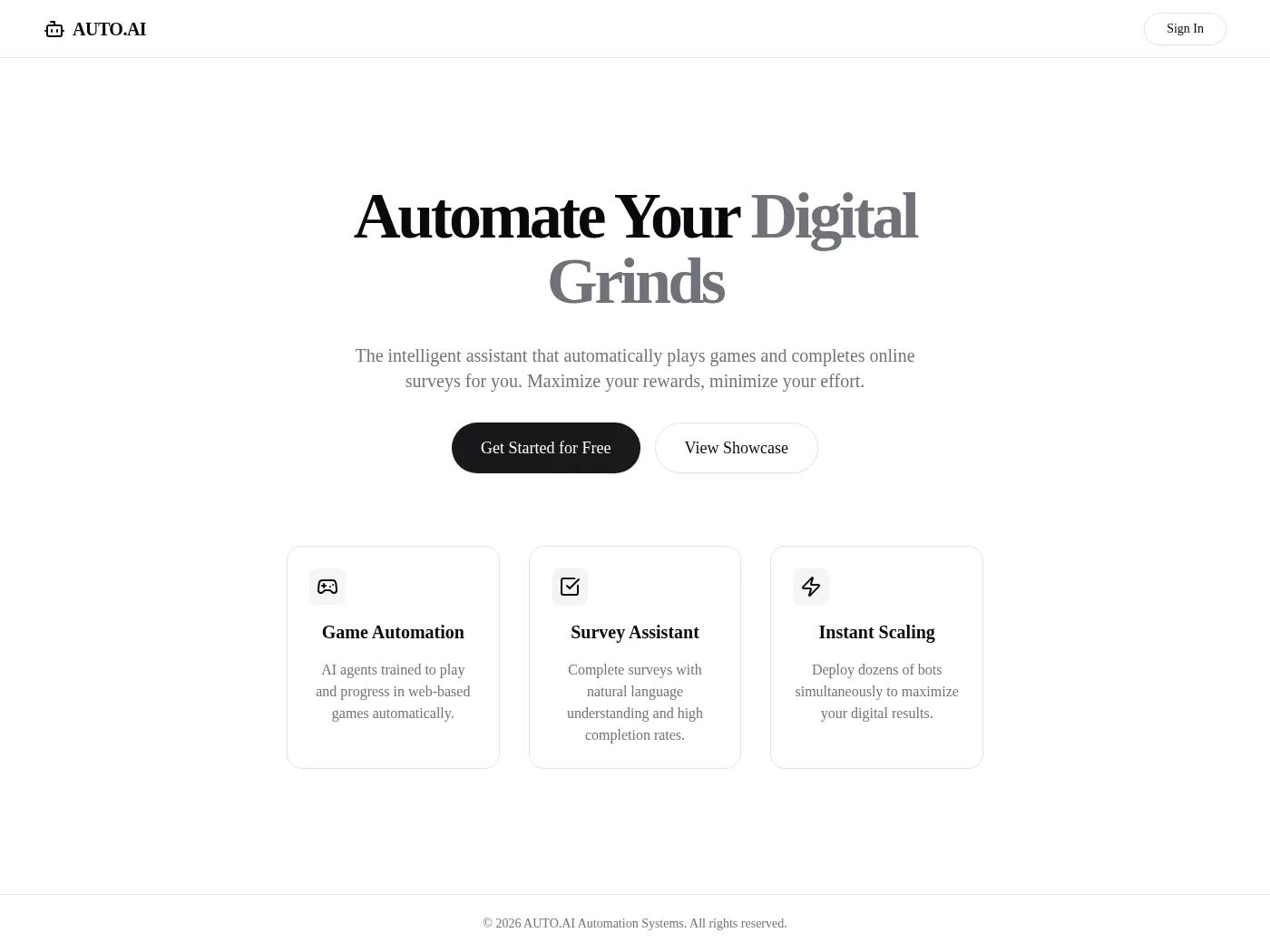 AI Game & Survey Bot