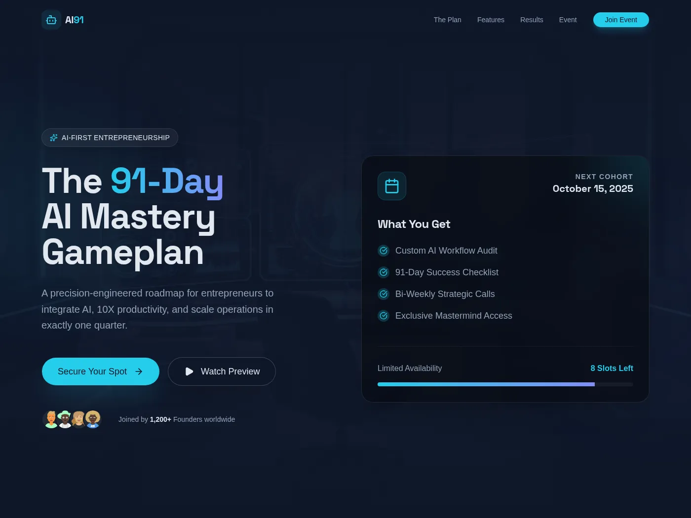 91-Day AI Gameplan Page