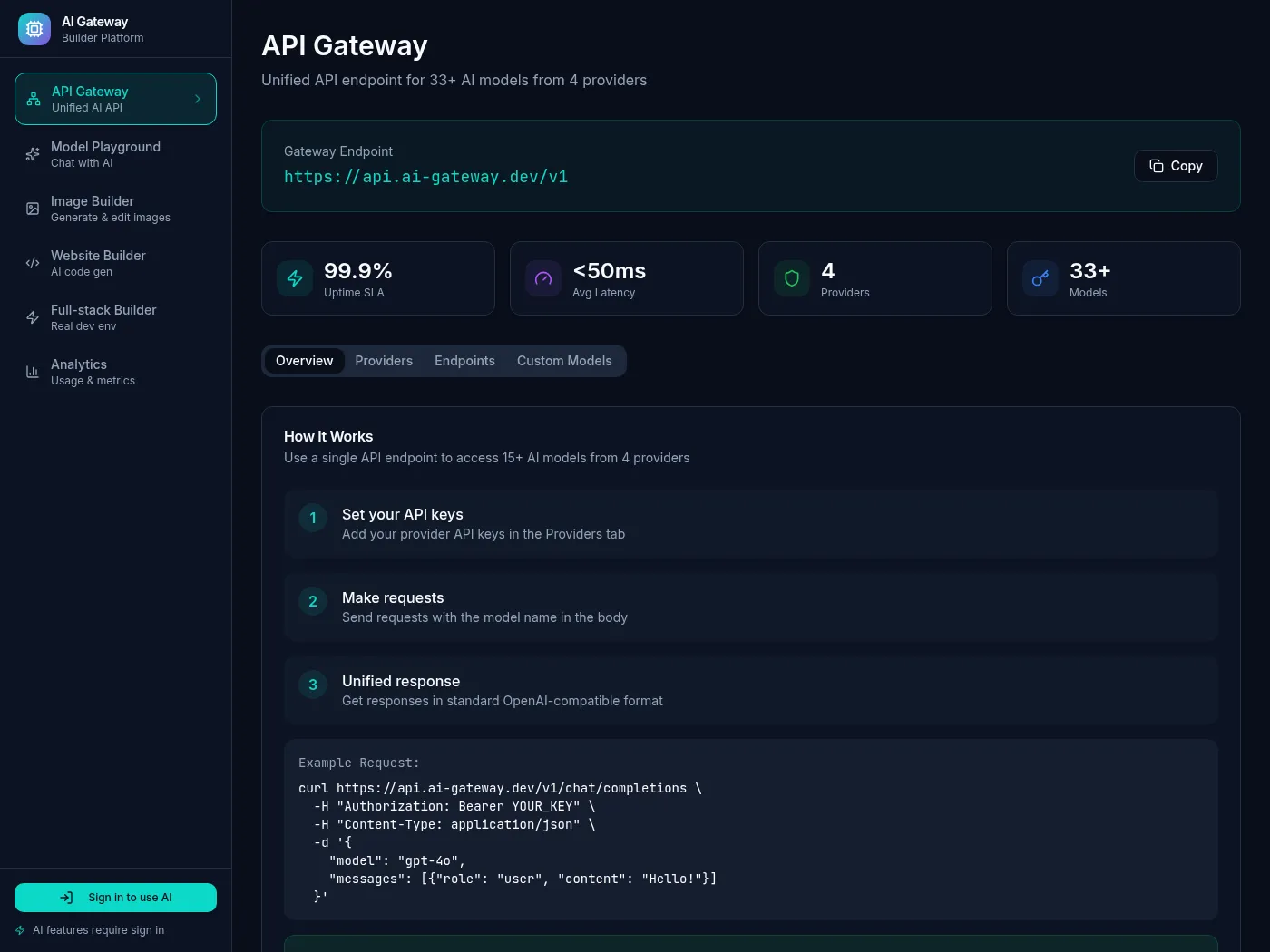 AI Gateway Builder
