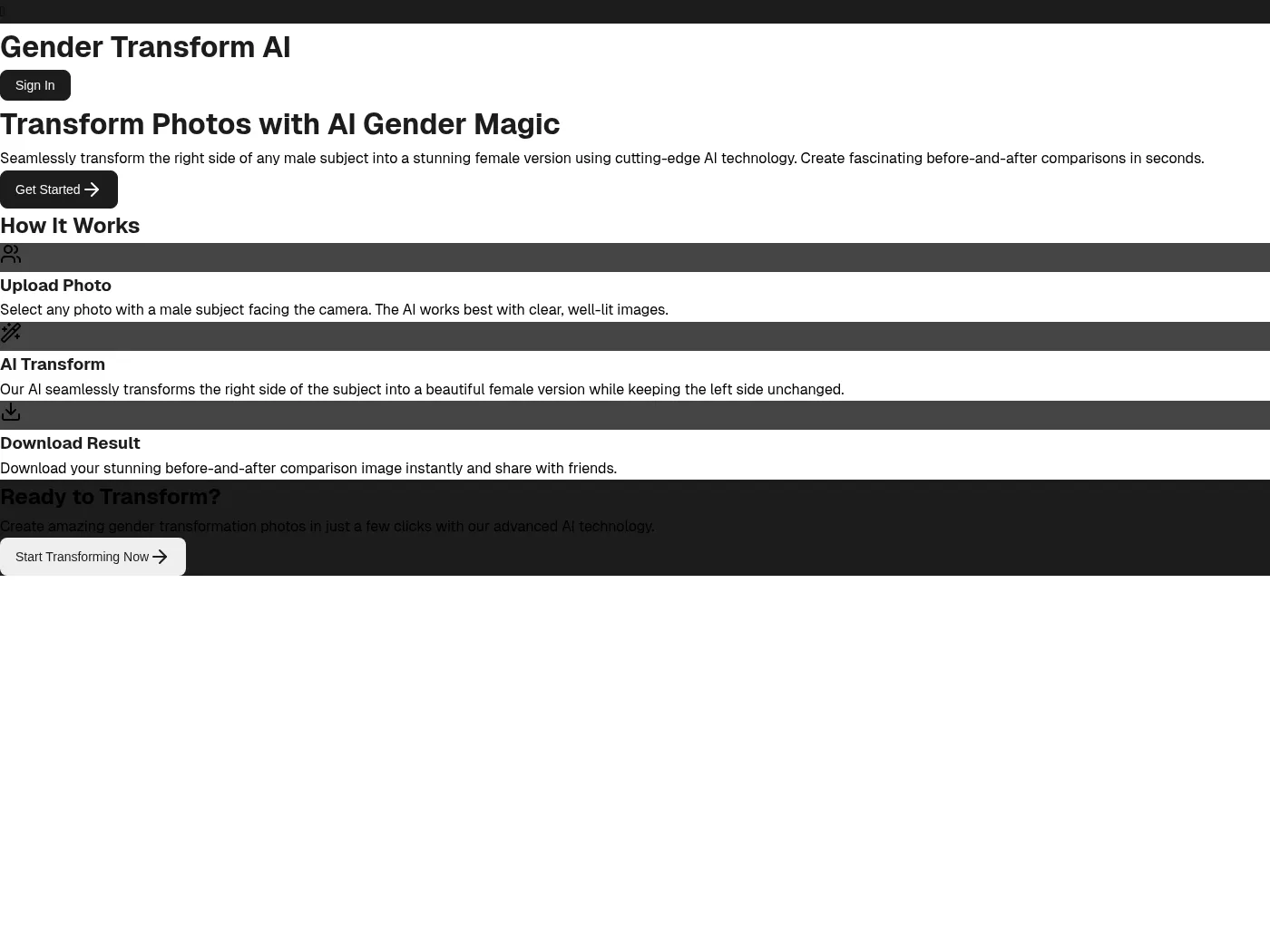 AI Gender Transformation