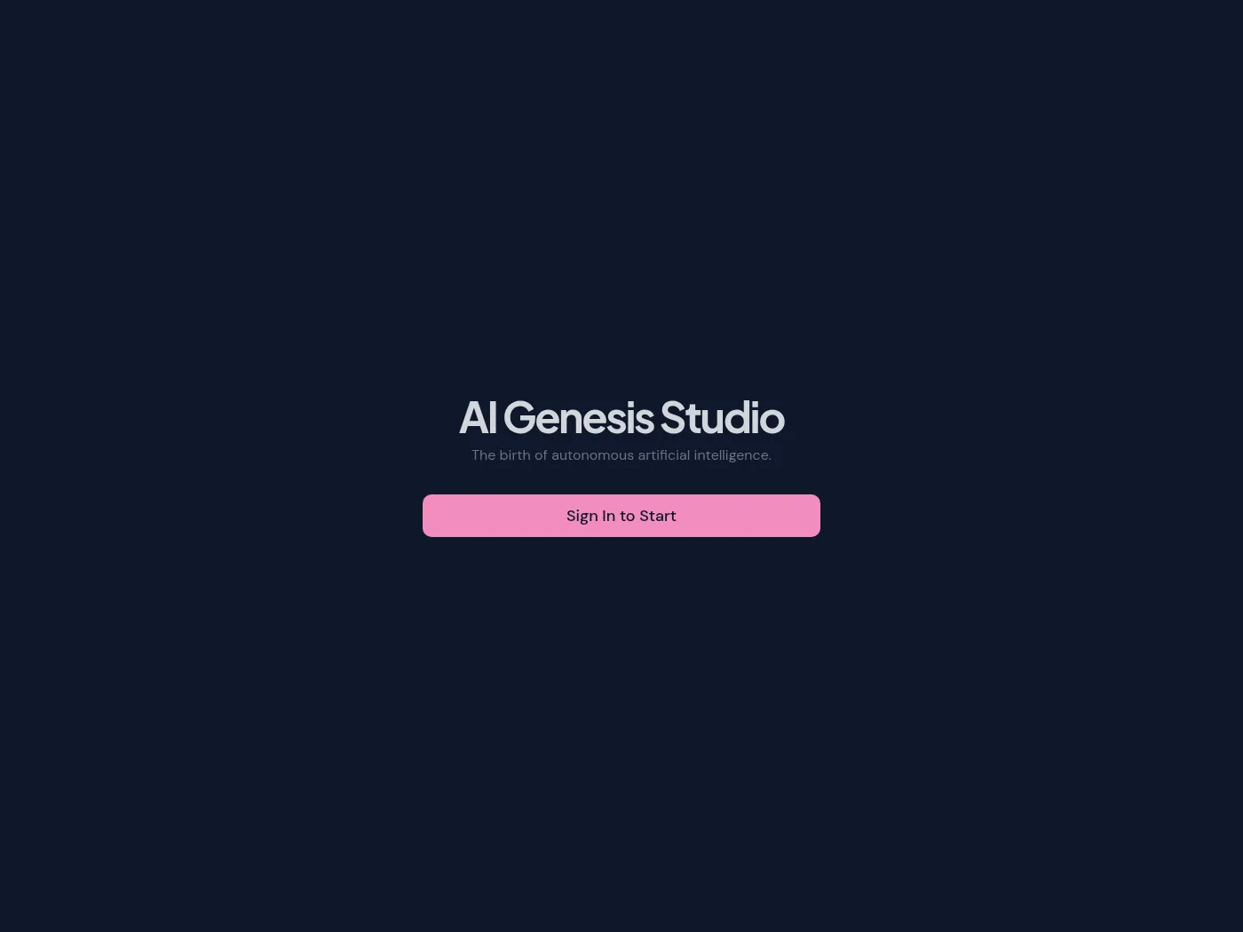 AI Genesis Studio