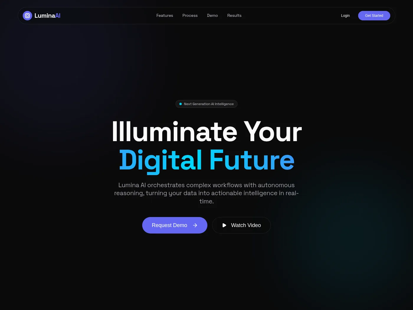 AI Glow Landing Page