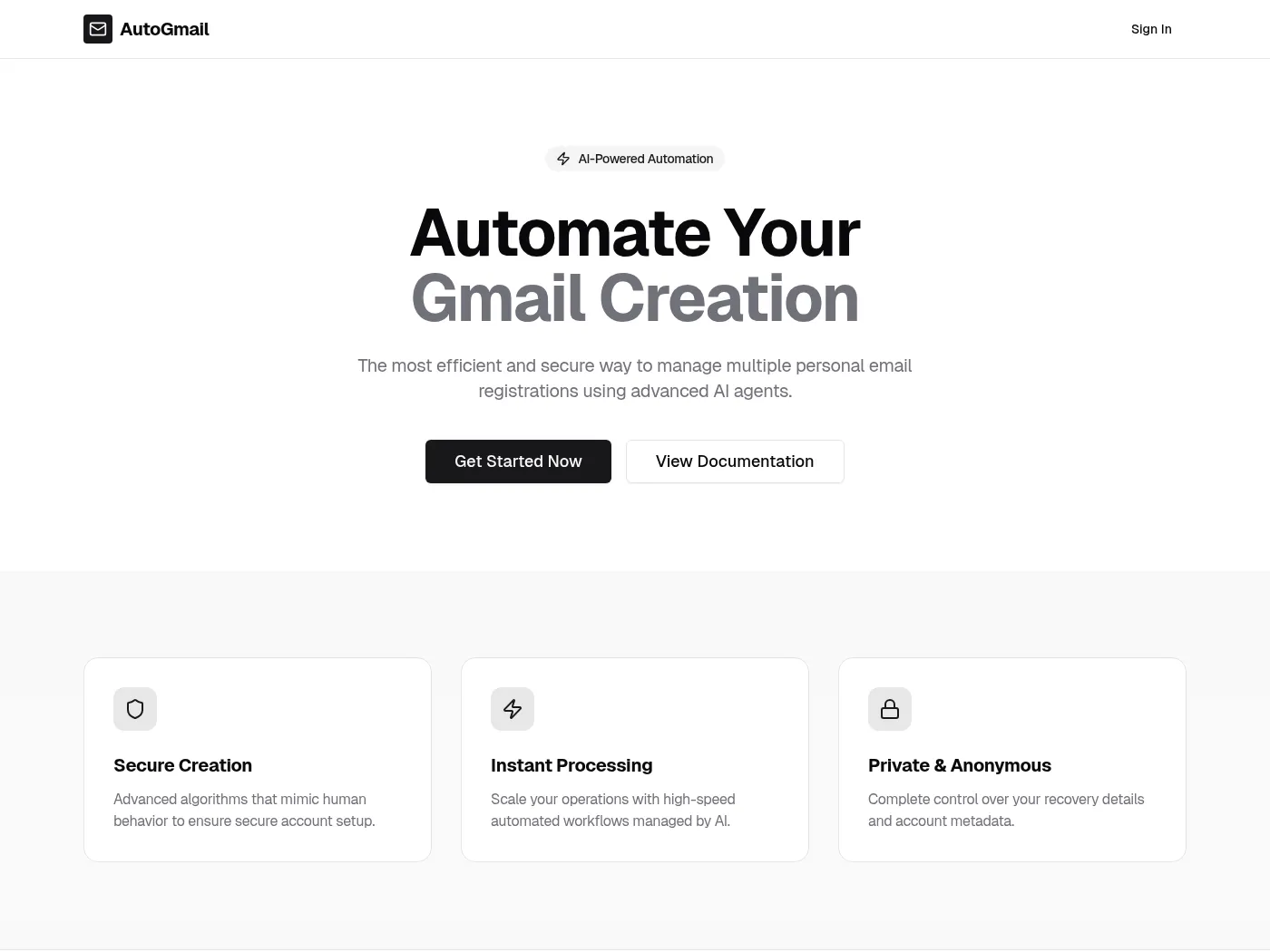 AutoGmail Creator