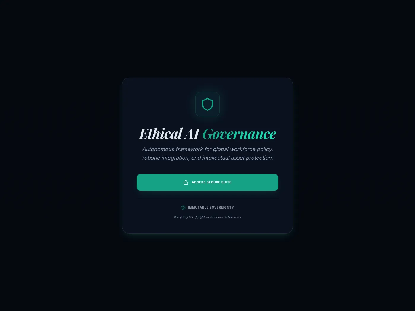 Ethical AI Governance Suite
