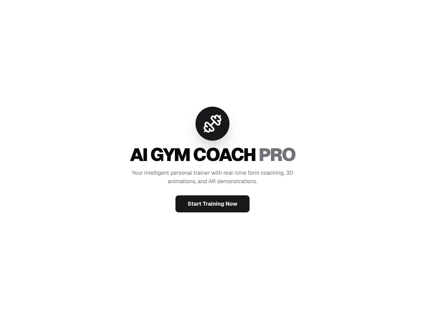 AI Gym Coach Pro