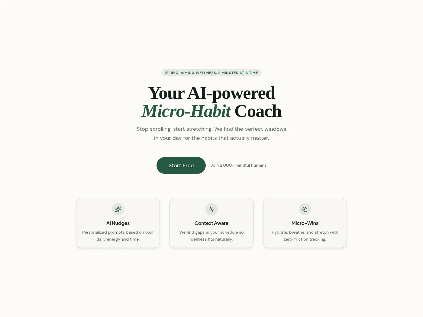 AI Micro-Habit Coach