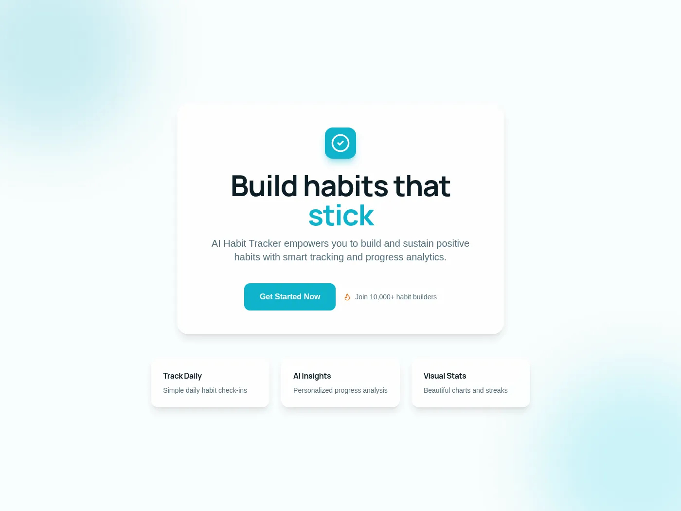 AI Habit Tracker