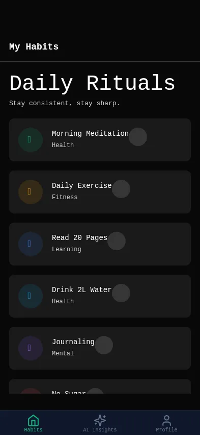 AI Habit Tracker