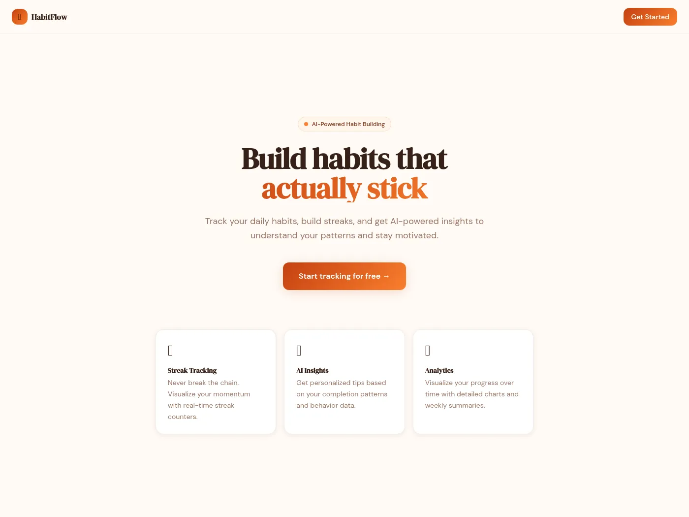 AI Habit Tracker