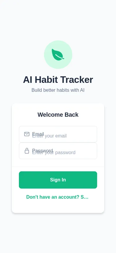 AI Habit Tracker