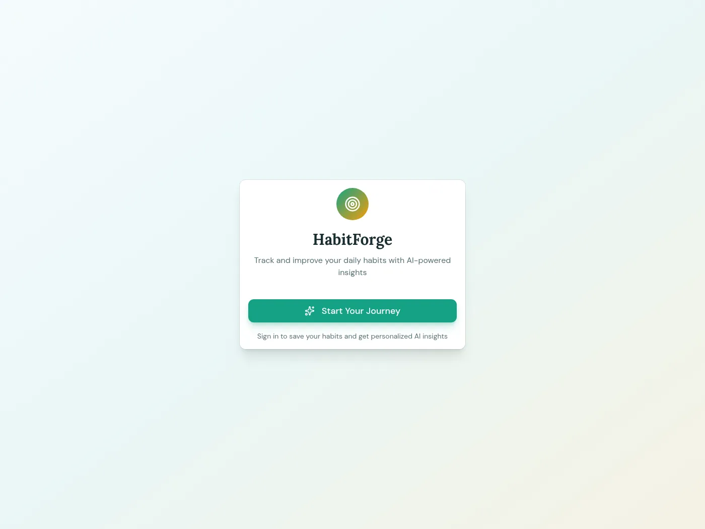 AI Habit Tracker