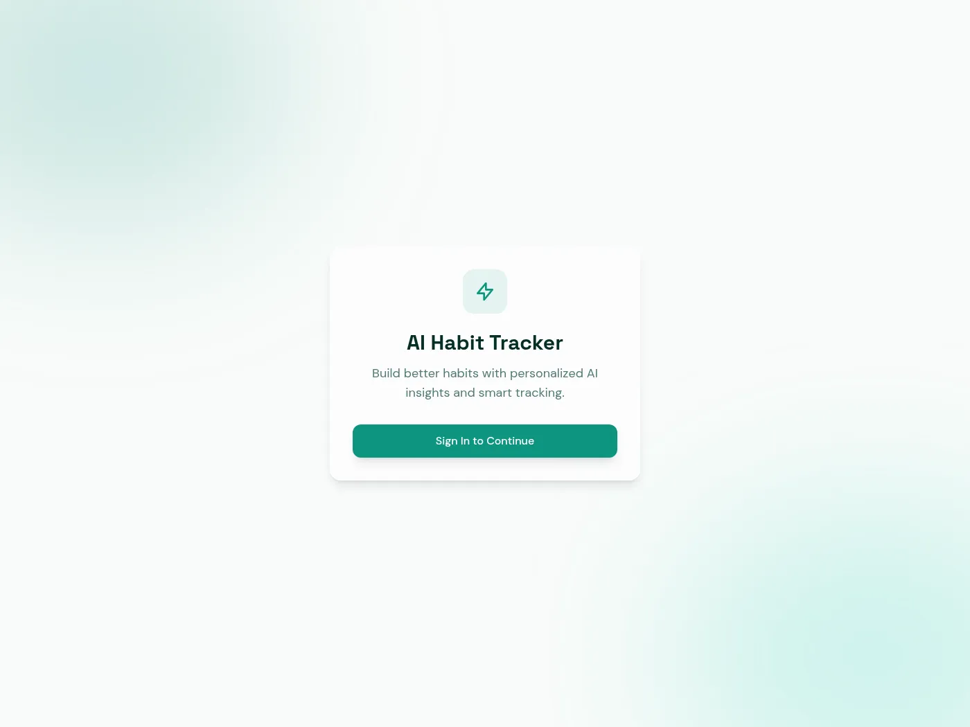 AI Habit Tracker