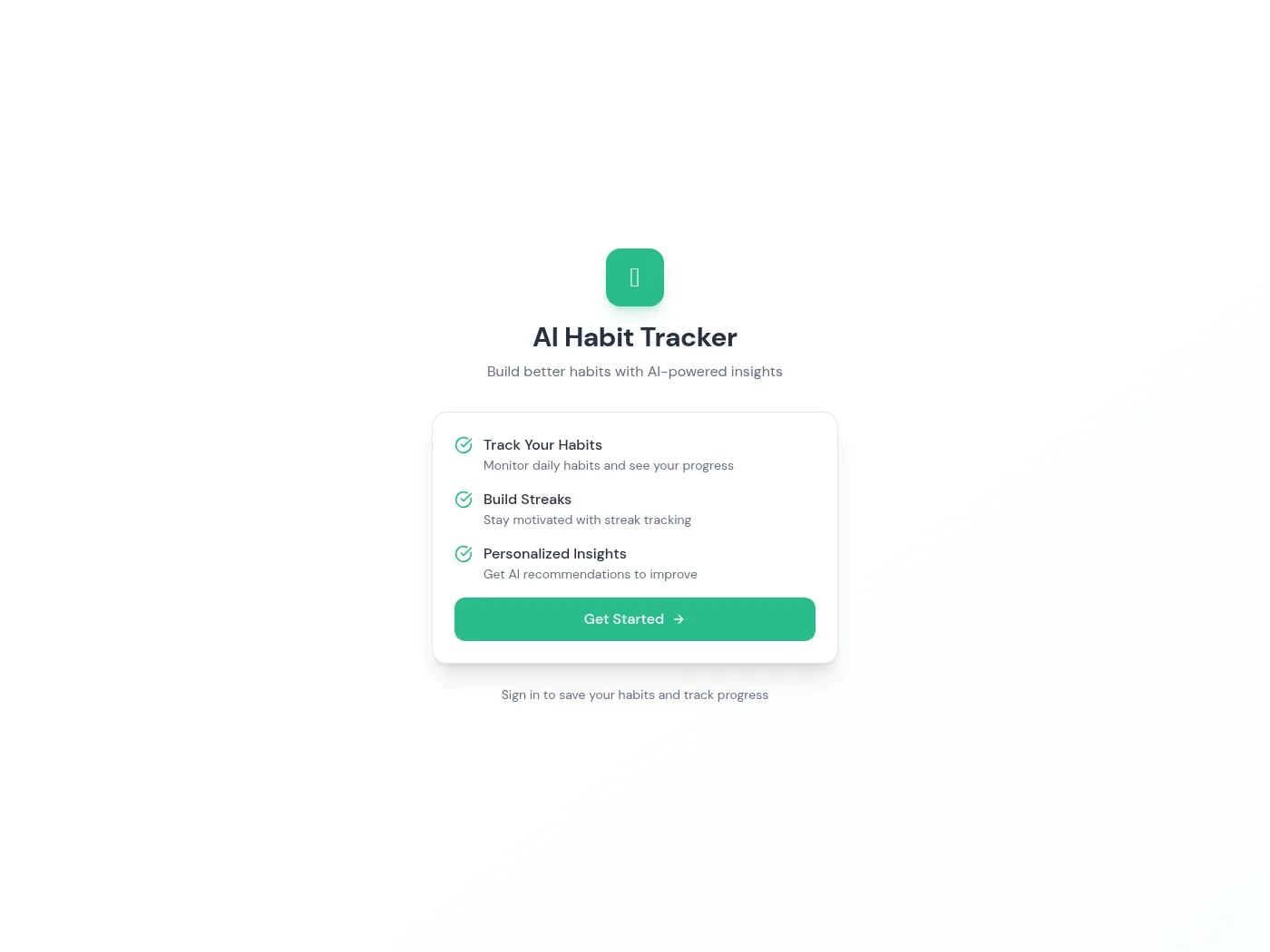AI Habit Tracker