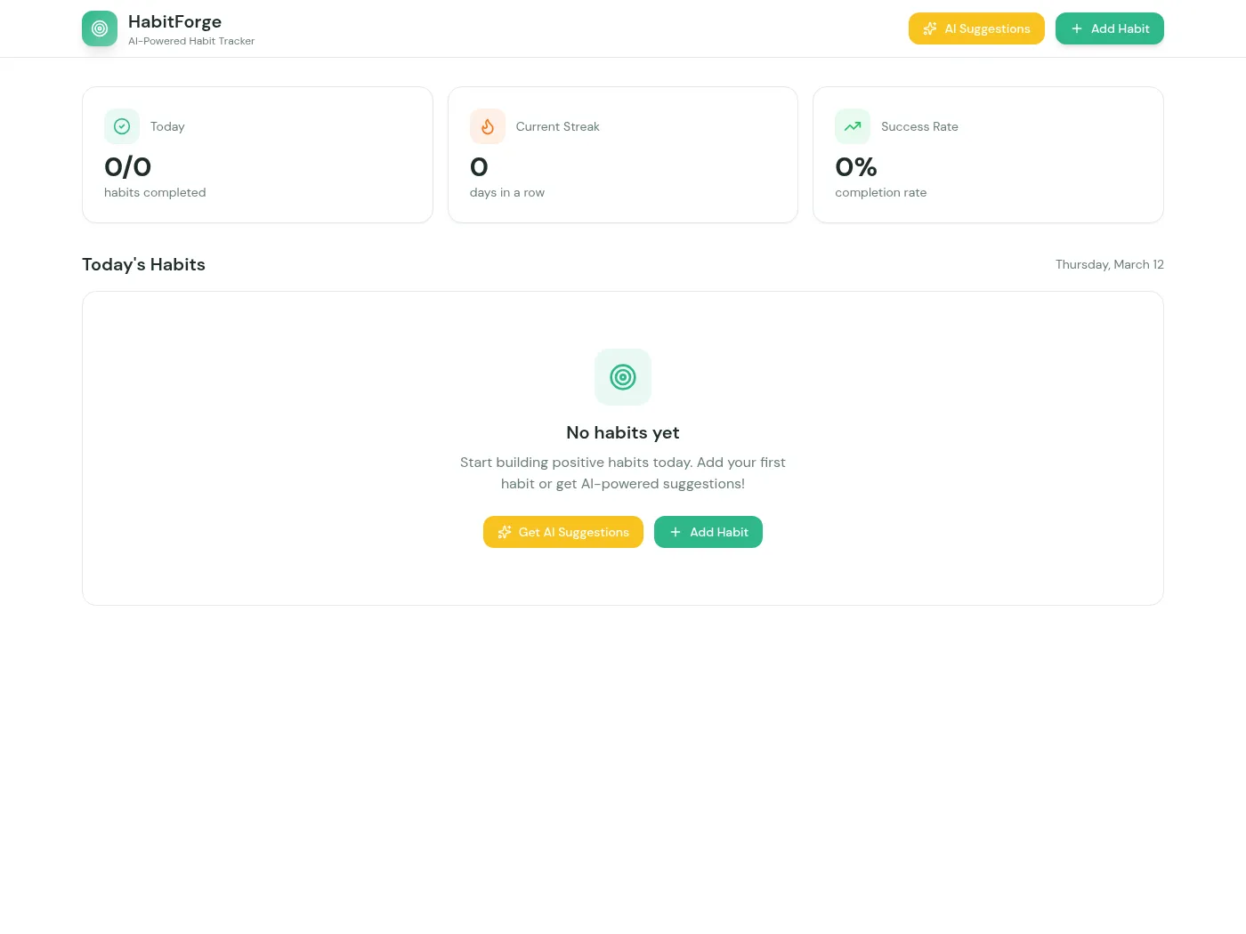 AI Habit Tracker