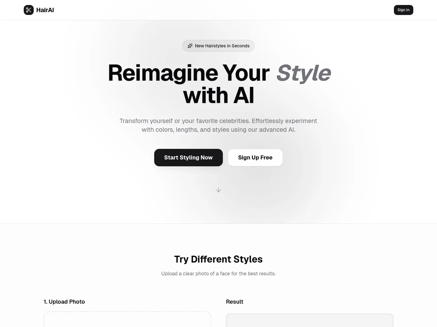 AI Hairstyle Generator