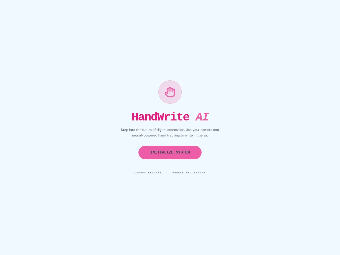 HandWrite AI Web App