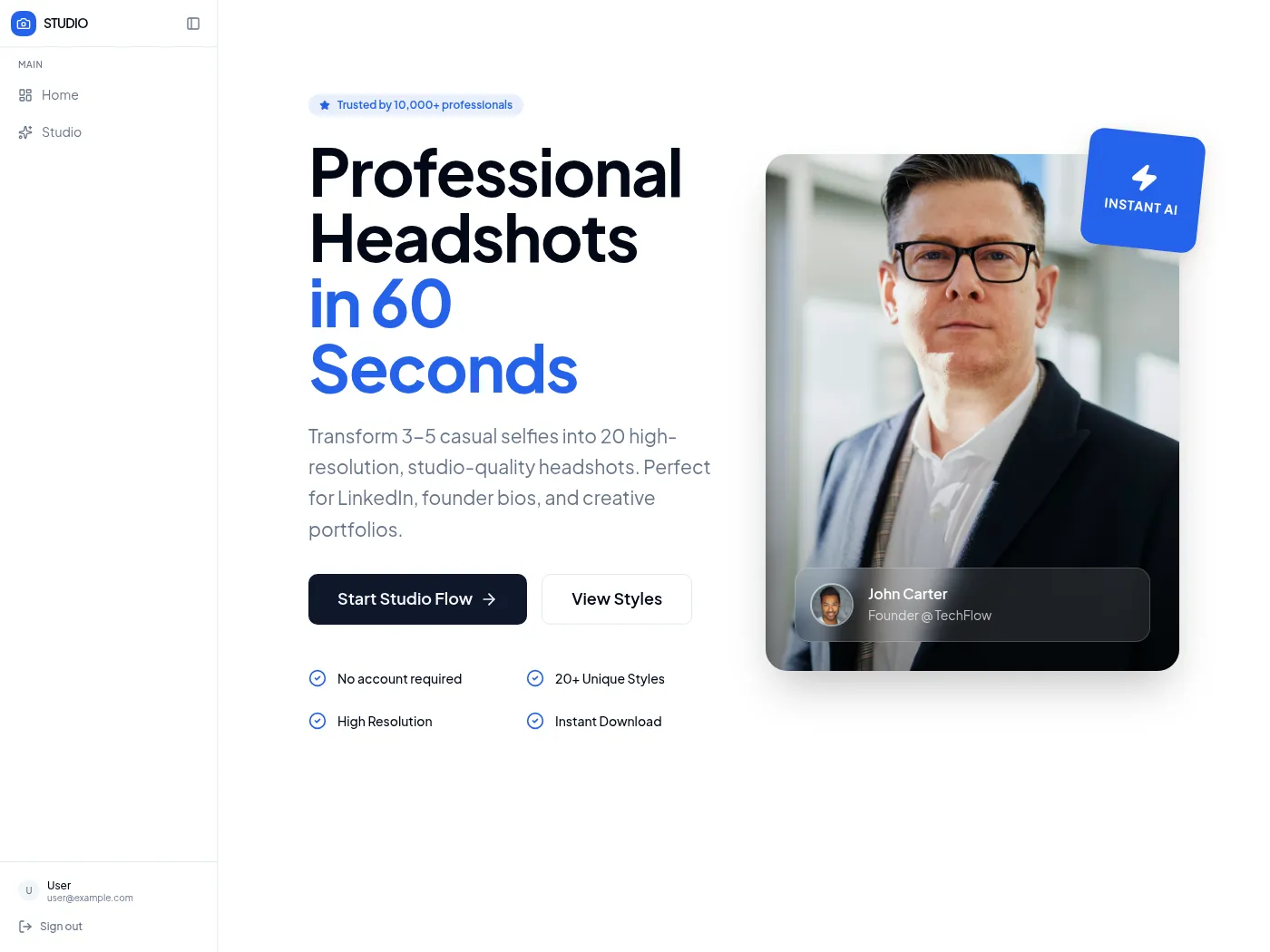 AI Headshot Studio
