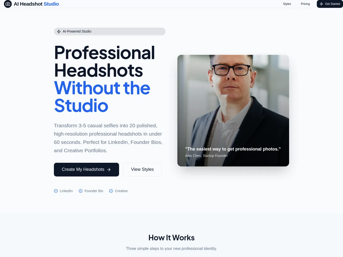 AI Headshot Studio