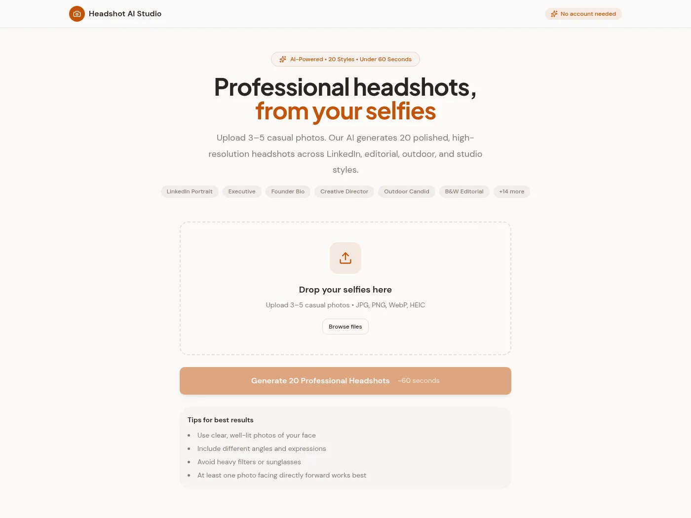 Headshot AI Studio